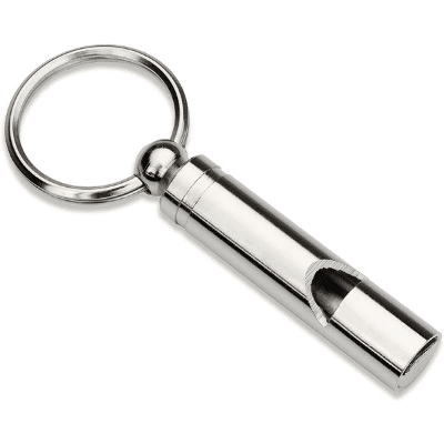 Metal Dog Whistle - Key Ring Whistle - Company Of Animals UK